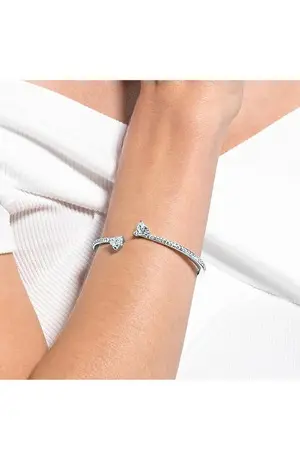 SWAROVSKI Mesmera Hinged Bangle - Silver