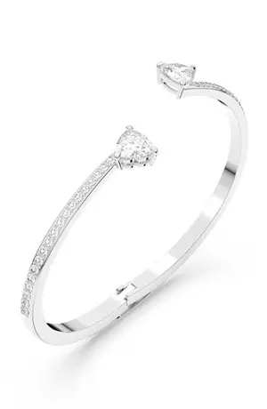 SWAROVSKI Mesmera Hinged Bangle - Silver
