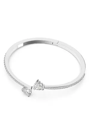 SWAROVSKI Mesmera Hinged Bangle - Silver