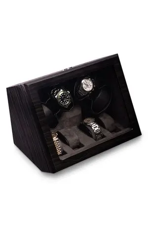 BEY-BERK Louis Ash Four-watch Winder & Case - Multi Color