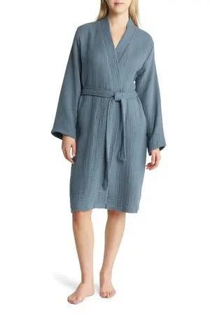 PARACHUTE Gender Inclusive Cloud Cotton Robe - Lagoon
