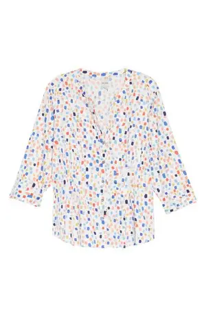 NIC+ZOE Seaglass Print Button-up Shirt