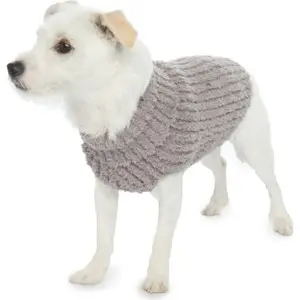 Barefoot Dreams Cozychic™ Ribbed Dog Sweater - Warm Grey