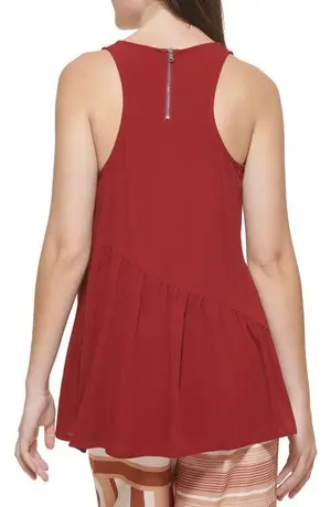 Dkny Drape Front Sleeveless Top
