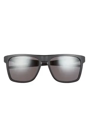 Oakley 57mm Polarized Rectangle Sunglasses - Black