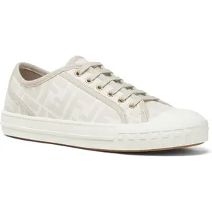 Fendi Ff Domino Sneakers - Ivory