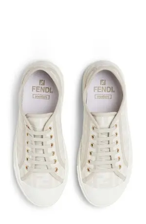 Fendi Ff Domino Sneakers - Ivory
