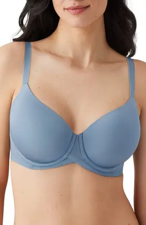 Wacoal Ultimate Side Smoother Underwire T-shirt Bra Windward Blue