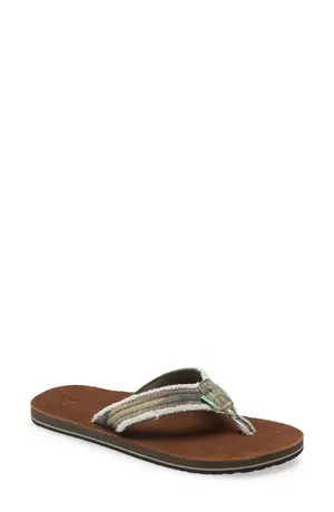 Sanuk Fraid Not Flip Flop Camo