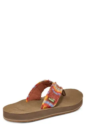 Sanuk Fraid Not Flip Flop - Kona Sunrise
