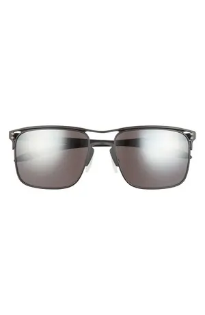 Oakley 56mm Square Polarized Sunglasses - Black