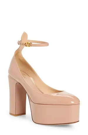 Valentino Garavani Tan-go Platform Pump Rose Cannelle
