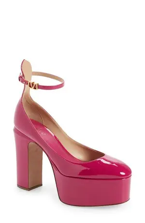 Valentino Garavani Tan-go Platform Pump Rose Violet