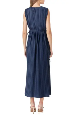 Endless Rose Sleeveless Micropleat Maxi Dress