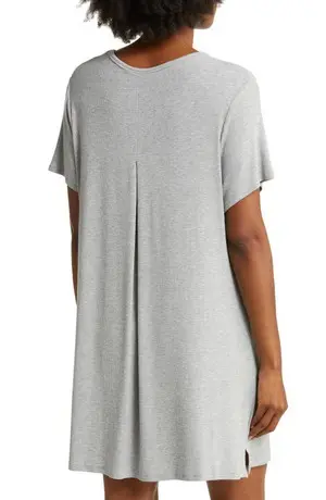 Cozy Earth Rib Knit Nightshirt - Grey