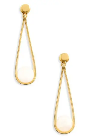 DEAN DAVIDSON Mini Ipanema Drop Earrings - Moonstone/gold