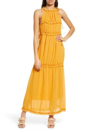 AMY LYNN High Neck Maxi Dress