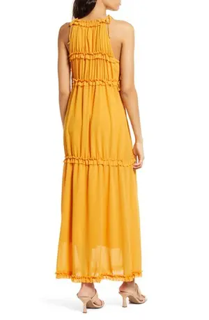 AMY LYNN High Neck Maxi Dress