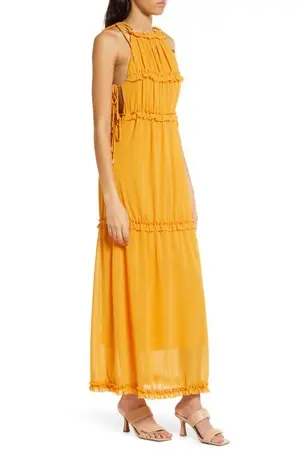 AMY LYNN High Neck Maxi Dress