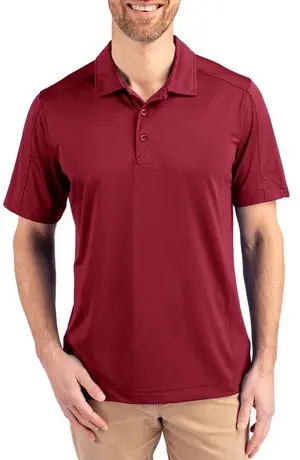 Cutter & Buck Prospect Textured Stretch Polo - Bordeaux