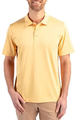Cutter & Buck Prospect Textured Stretch Polo - Desert