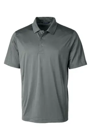 Cutter & Buck Prospect Textured Stretch Polo - Elemental Grey