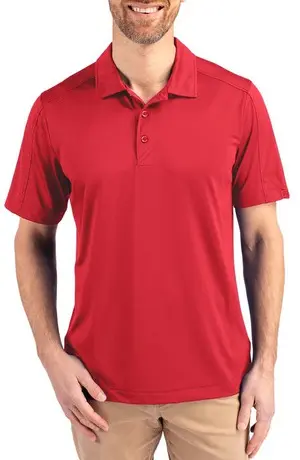 Cutter & Buck Prospect Textured Stretch Polo - Red