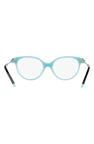 Tiffany & Co. 53mm Cat Eye Optical Glasses - Black Blue