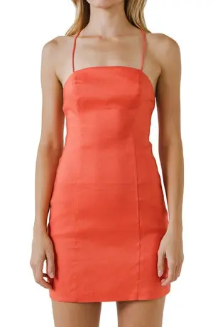 Endless Rose Cross Back Strap Minidress