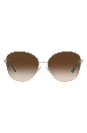 Tiffany & Co. 58mm Pillow Sunglasses - Pale Gold