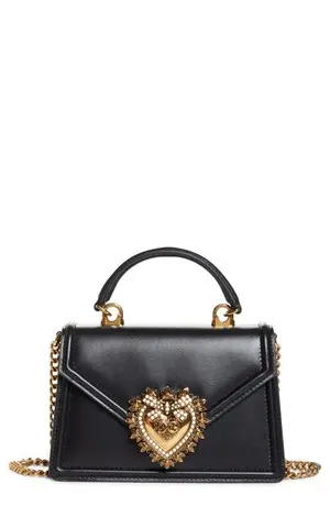 Dolce & Gabbana Dolce&Gabbana Mini Devotion Top Handle Bag Black