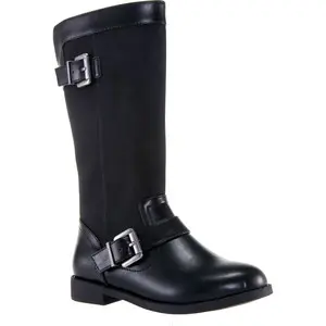 Nina Tanjela Riding Boots - Black Suede Smooth