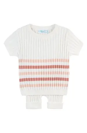 FELTMAN BROTHERS Stripe Rib Knit Top & Pants Set - Ivory