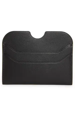 Acne Studios Large Elmas Leather Card Holder - Black