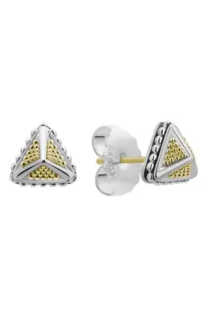 Lagos Ksl Two-tone Pyramid Stud Earrings