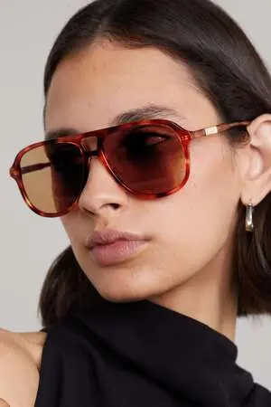 Gucci Aviator-style Acetate Sunglasses