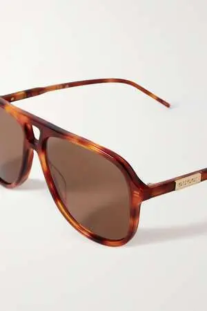Gucci Aviator-style Acetate Sunglasses