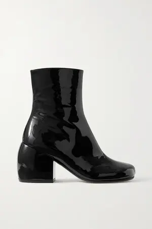 Dries Van Noten Patent-leather Ankle Boots