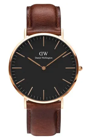 Daniel Wellington Leather Watches For Men