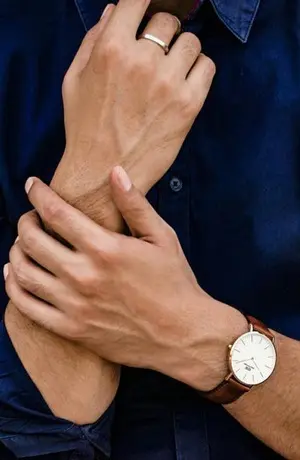 DANIEL WELLINGTON Classic St. Mawes Strap Watch - Rose Gold/eggshell