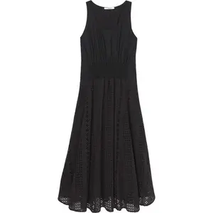 Thakoon Cotton Eyelet Trapeze Dress