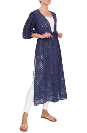 EVERYDAY RITUAL Kittie Cover-up Wrap - Navy