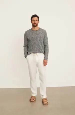 Vince Hemp Drawstring Pants - Bone