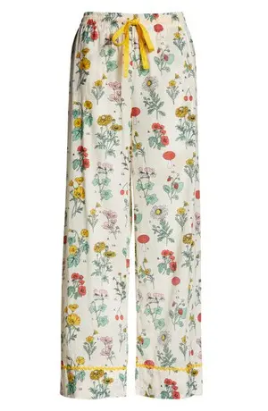 Ban.do Botanical Print Cotton Pajama Pants