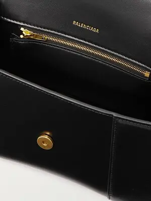 Balenciaga Hourglass Small Leather Tote - Black