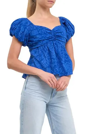 Endless Rose Floral Cutout Bow Tie Top