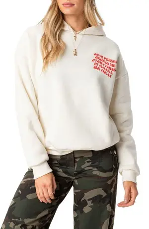 EDIKTED Everything's Ok Fleece Hoodie