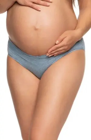 Felina 3-pack Organic Cotton Maternity Briefs - Slate/sky/cloud