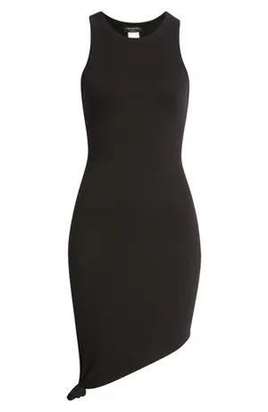 Naked Wardrobe Side Tie Asymmetric Hem Tank Dress