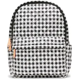 Mz Wallace Metro Deluxe Backpack - Black/white Gingham
